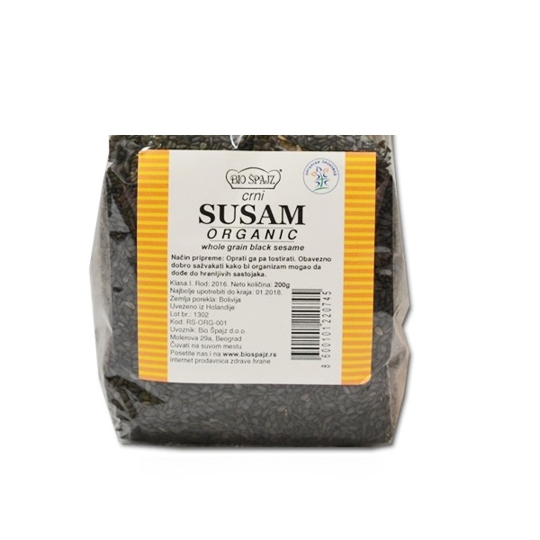 Organski crni susam Bio Špajz 200g